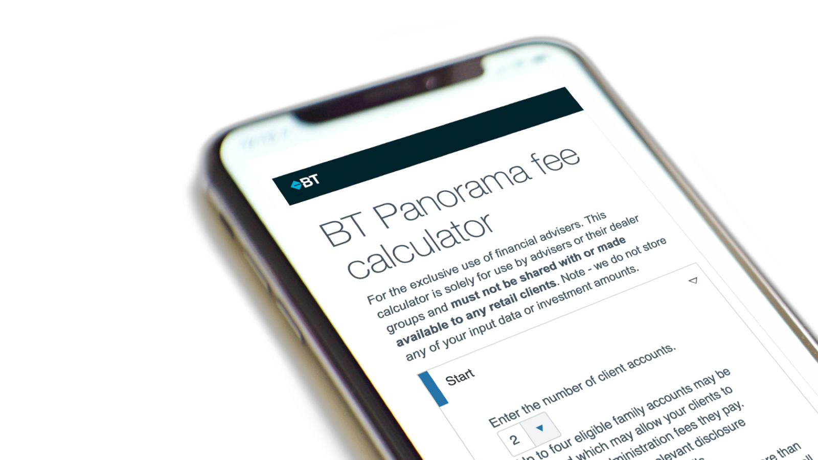 BT Panorama Tools & calculators | BT Professional